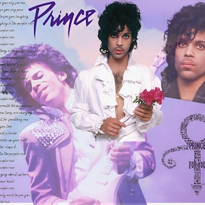 Prince Purple Rain Digital Wall Print, Prince Downloadable Print, Gift ...