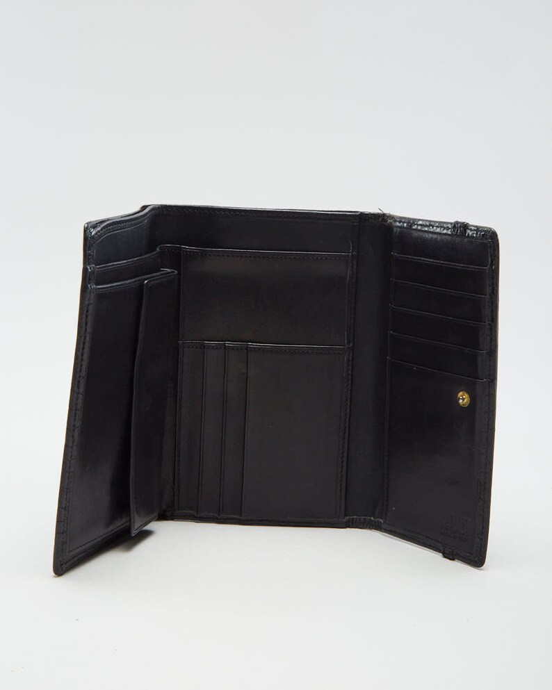 Vintage 80s Leather Gianni Versace Pebbled Wallet O/S - Etsy