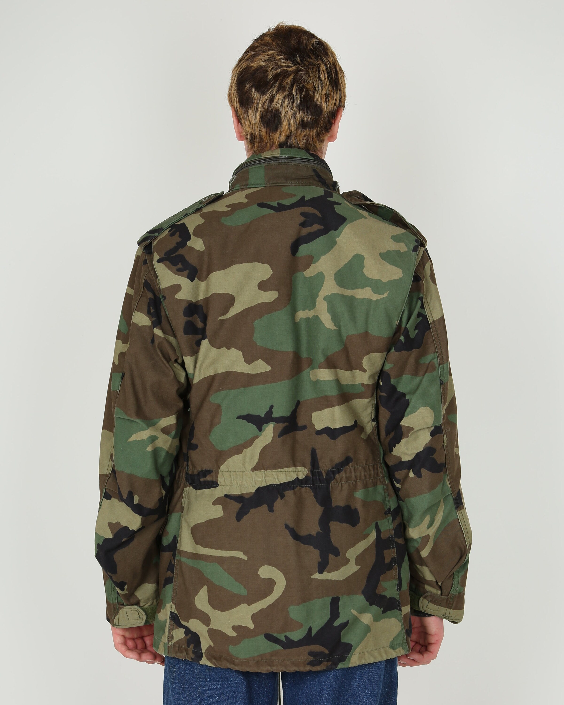 1987 Vintage US Army M81 Woodland Camouflage M65 Field Jacket Small ...