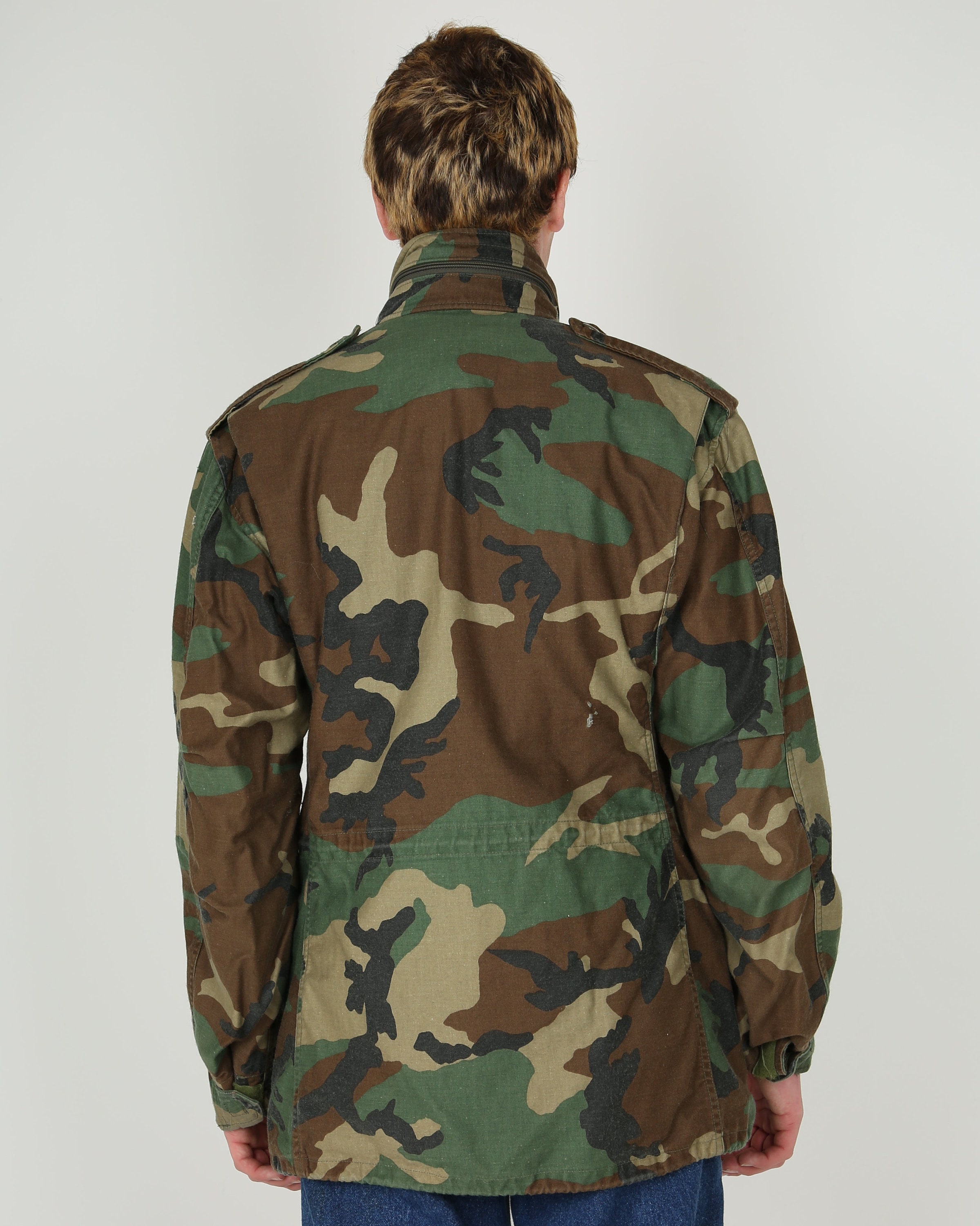 1991 Vintage US Army M81 Woodland Camouflage M65 Field Jacket Small ...