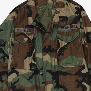 1991 Vintage US Army M81 Woodland M65 Cold Weather Field Jacket Small ...