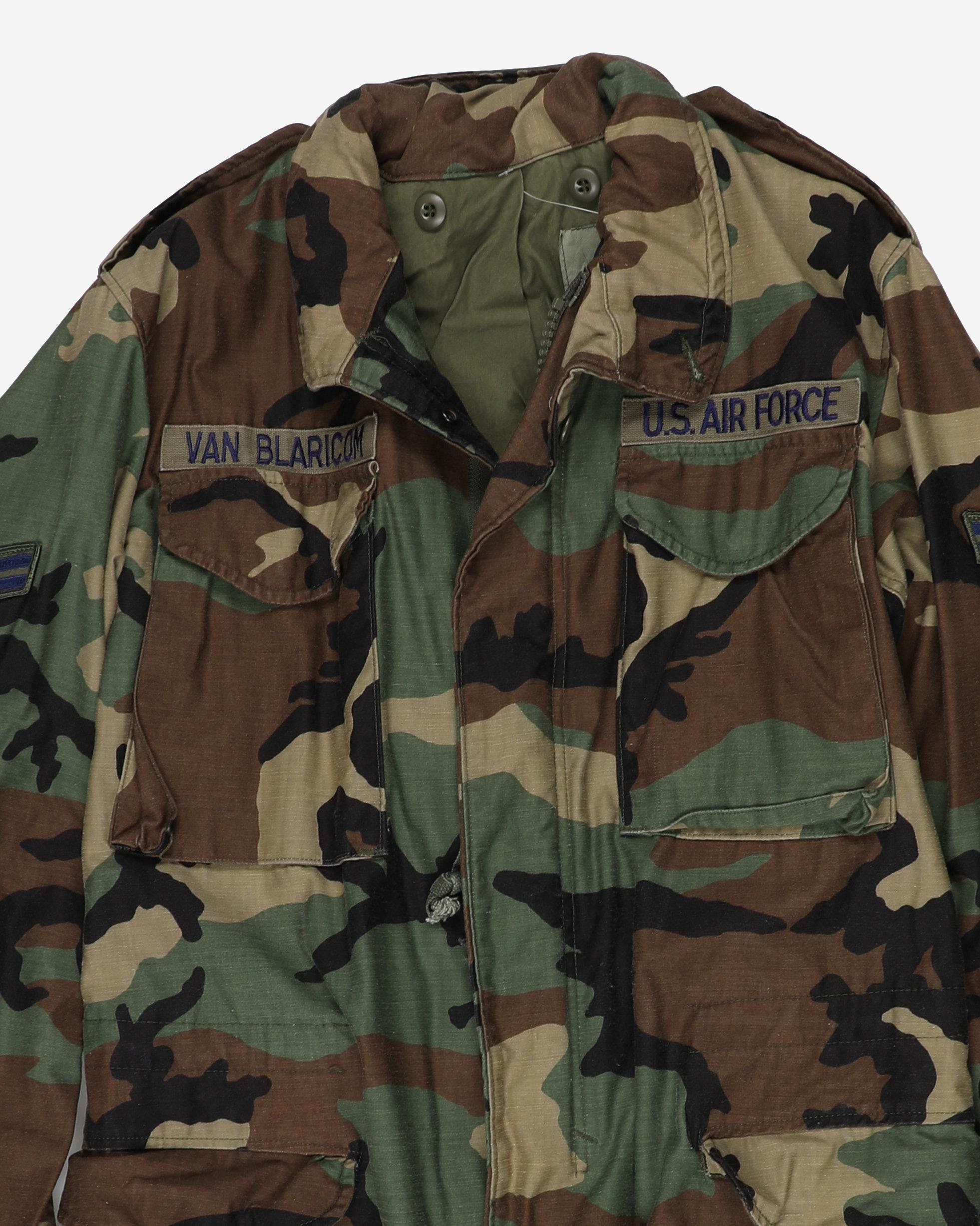 1991 Vintage US Army M81 Woodland M65 Cold Weather Field Jacket Small ...