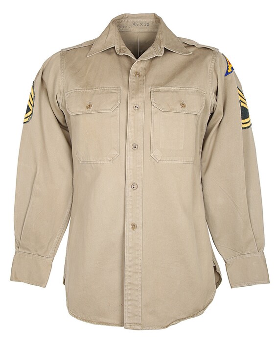 1964 US Army Beige Sergeant First Class Shirt M - Etsy