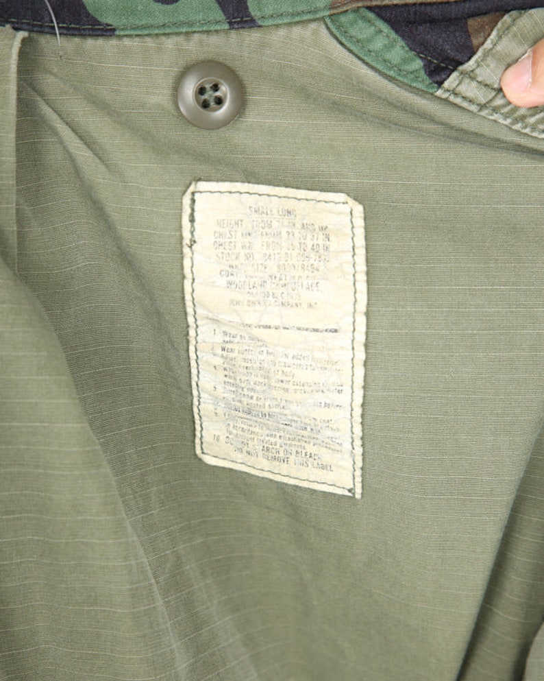 1990s Vintage Us Army M81 Woodland M65 Jacket Small - Etsy
