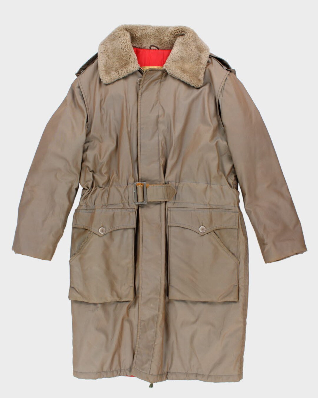 Vintage 80s Men's Telescopic Beige Canadian Military Coat L - Etsy