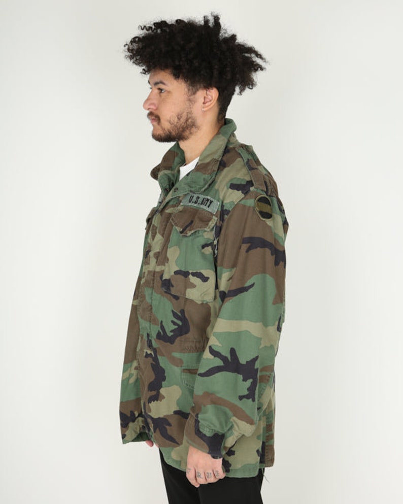 1990s Vintage Us Army M81 Woodland M65 Jacket Small - Etsy