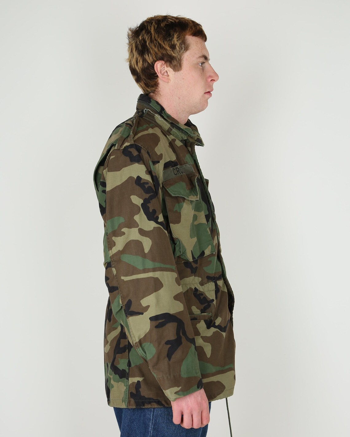 1987 Vintage US Army M81 Woodland Camouflage M65 Field Jacket Small ...