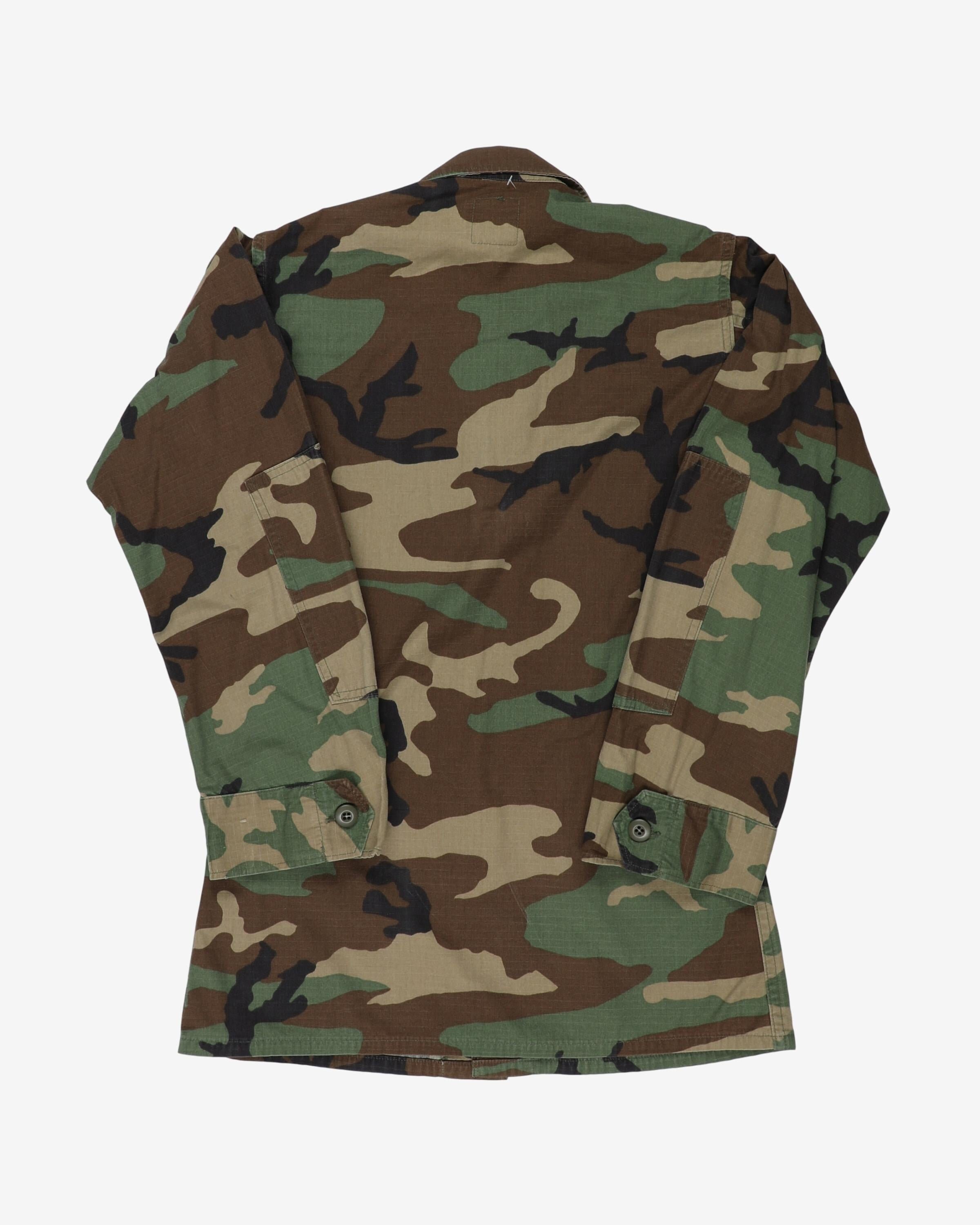 1990s Vintage US Army M81 Woodland Camo BDU Coat X-small / - Etsy