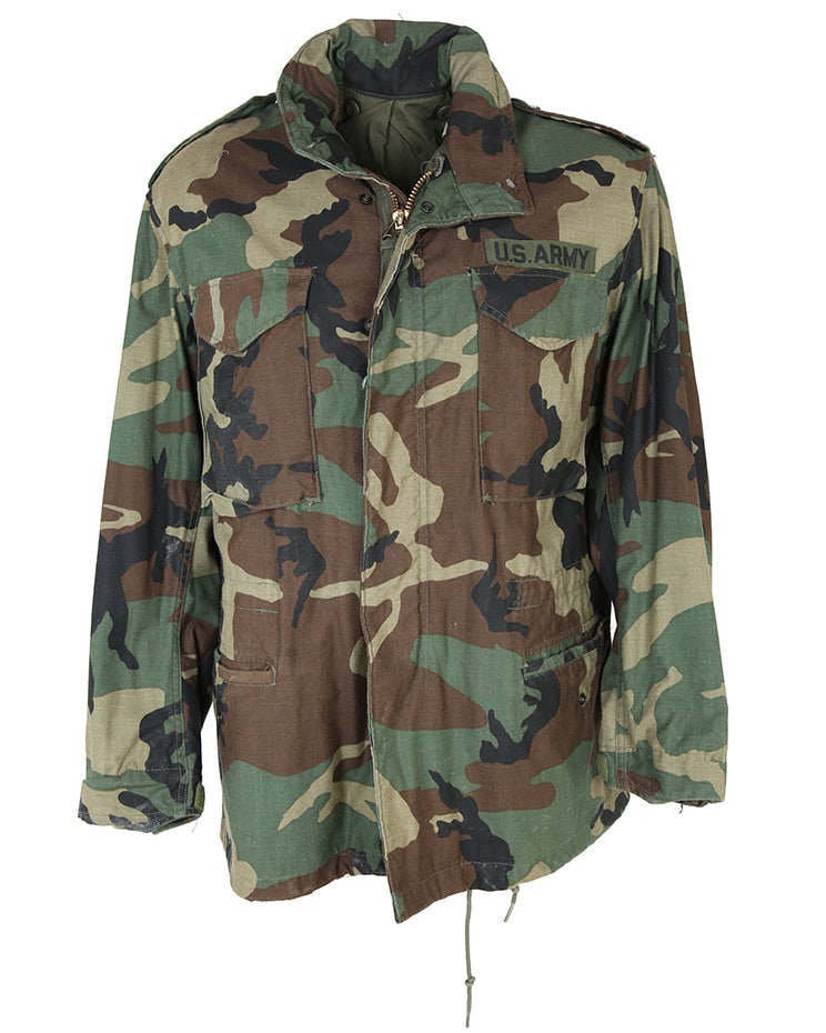 1985 Vintage US Army M81 Woodland Camouflage M65 Field Jacket - Medium ...