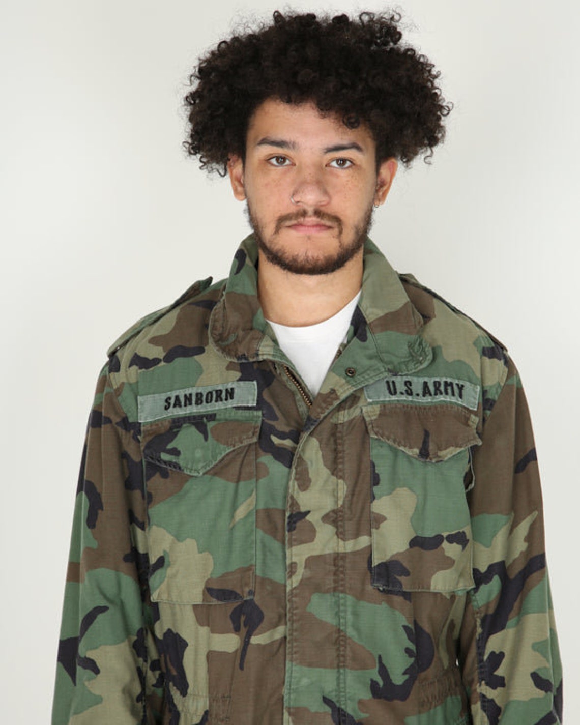 1990s Vintage Us Army M81 Woodland M65 Jacket Small - Etsy