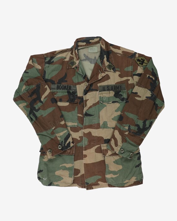 1992 Vintage Us Army M81 Woodland Camo Bdu Coat Sma… Gem