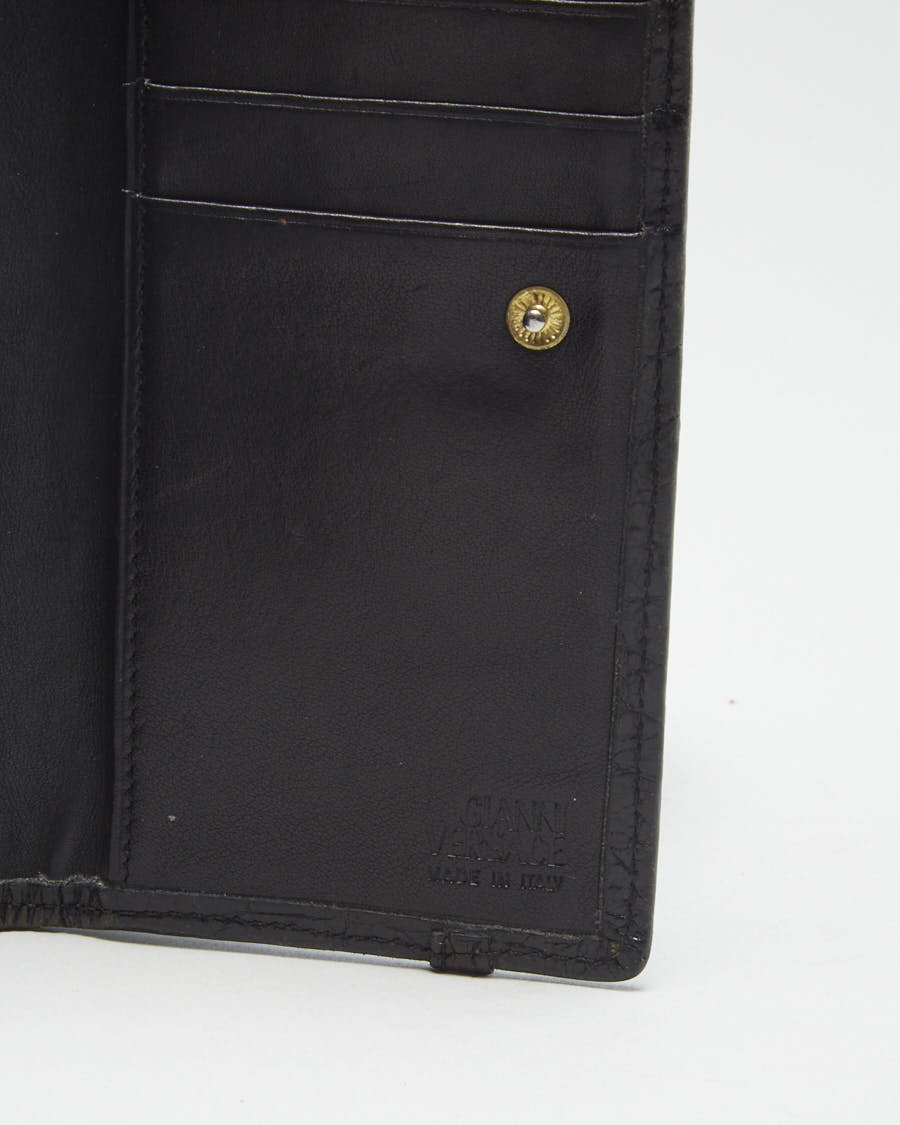 Vintage 80s Leather Gianni Versace Pebbled Wallet O/S - Etsy