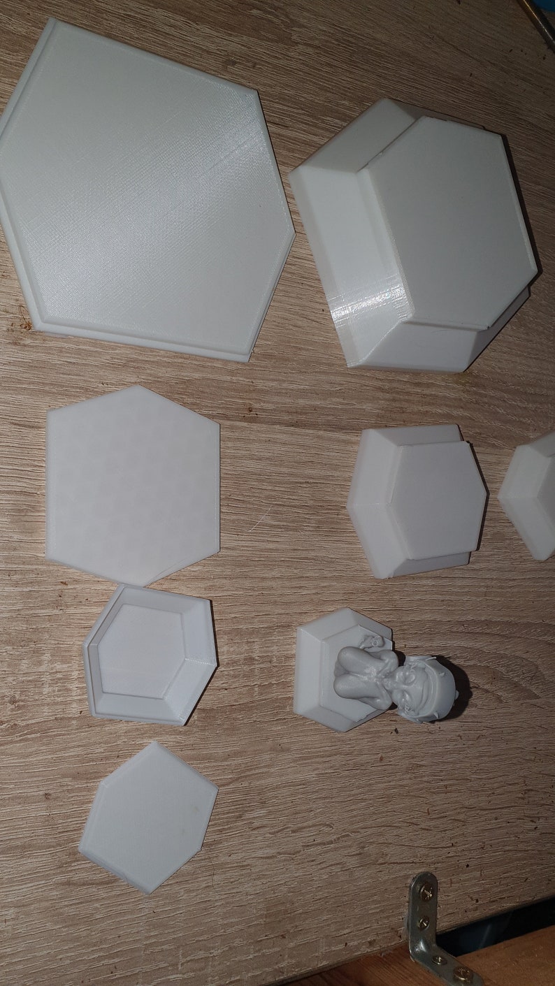 Stl File Closable Hexagonal Base for DIY Minature Warhammer - Etsy