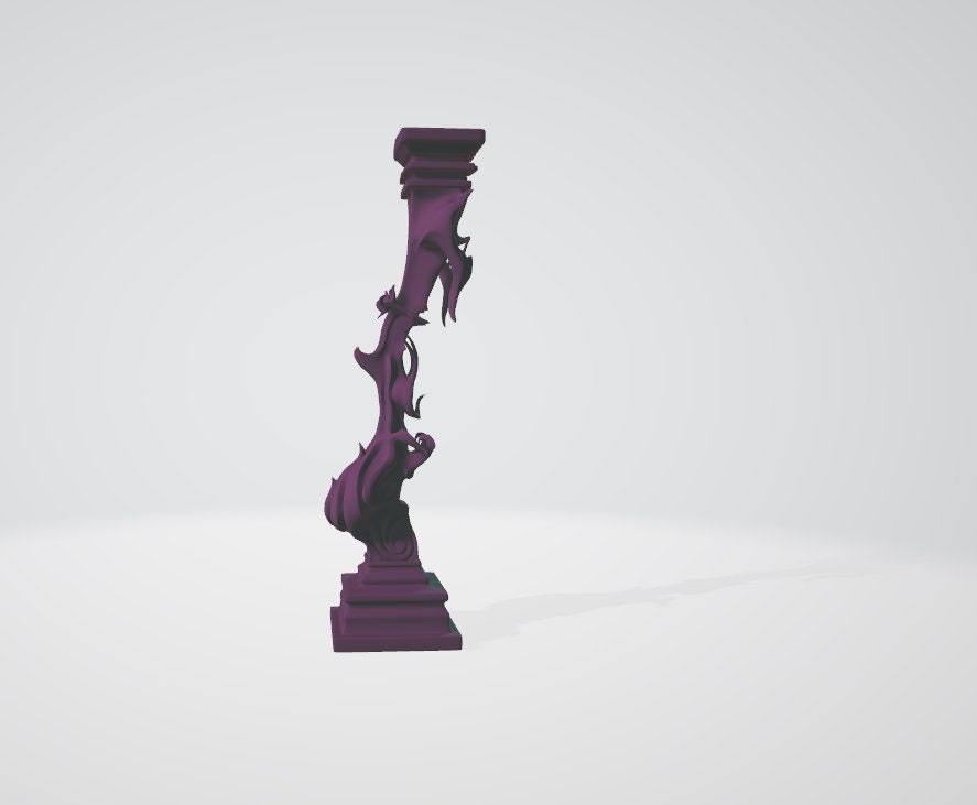 Stl File 3d Printing Model Fantasy Column Architecture - Etsy