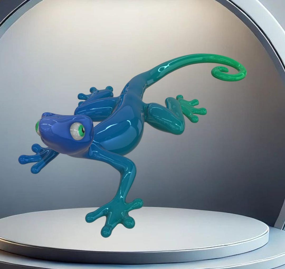 Stl File Pretty Salamander Art Deco - Etsy