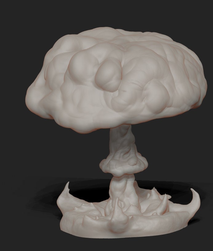 Stl File 3d Printing Nuclear Bomb Effect Wargame - Etsy