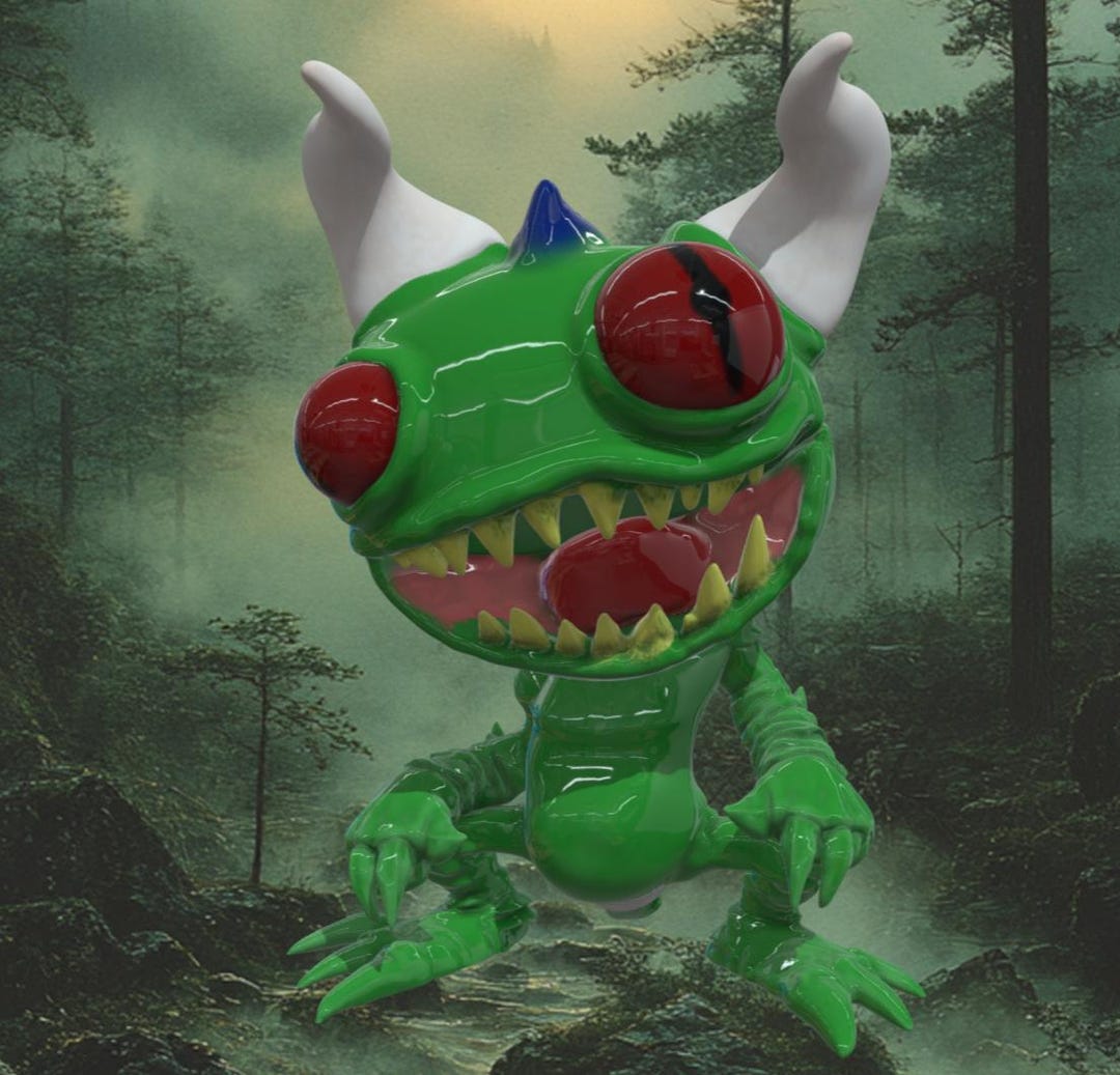 Funny Yokai Stl Files in 4 Parts - Etsy