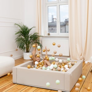 Beige Ball Pit, Soft Play Equipment, Baby Ball Pool, Activity Toy ...