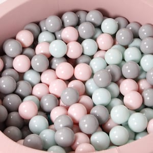 Personalized Pink Foam Ball Pit + 300 Balls + Storage Bag, Ball Pit ...