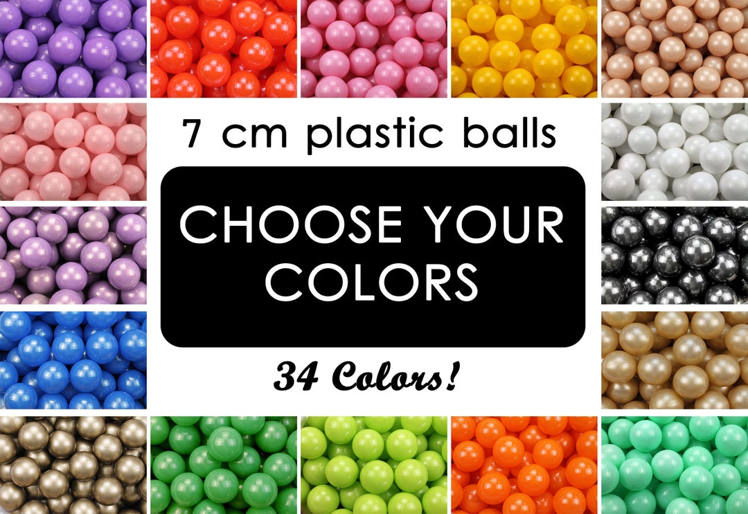 Colorful Plastic Pit Balls for Kids Pool Soft Ocean Balls Eco Friendly ...