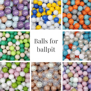Soft Plastic Ball Pit Balls, No Sharp Edges, Non Toxic, Phthalate & BPA ...