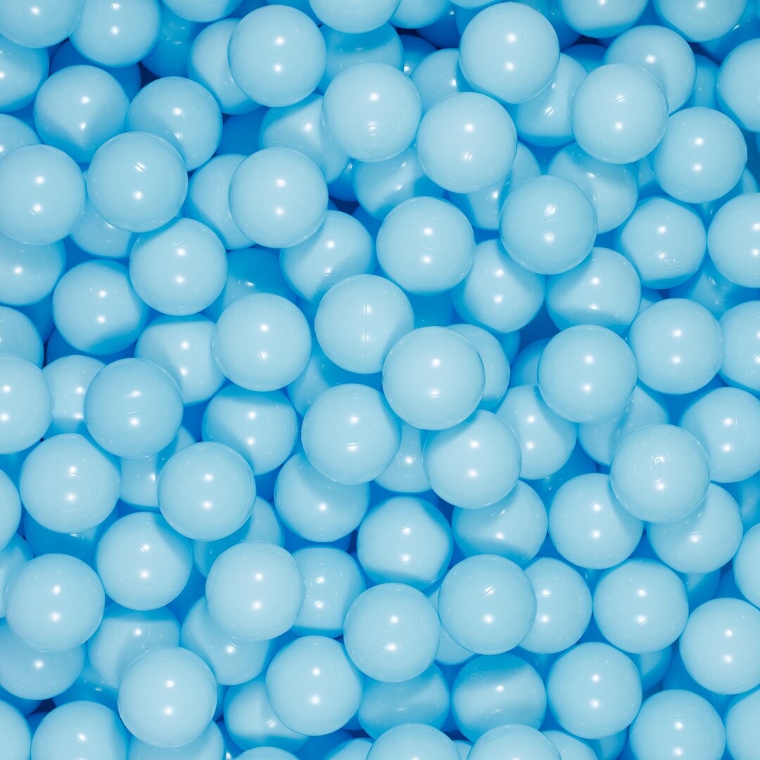 1000 Baby Blue Ball Pit Balls – 2.76" (7cm), Soft Plastic, Non-toxic ...