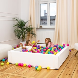 Soft Play Ball Pit, Large White Ball Pit, Soft Play Equipment, Gift for ...
