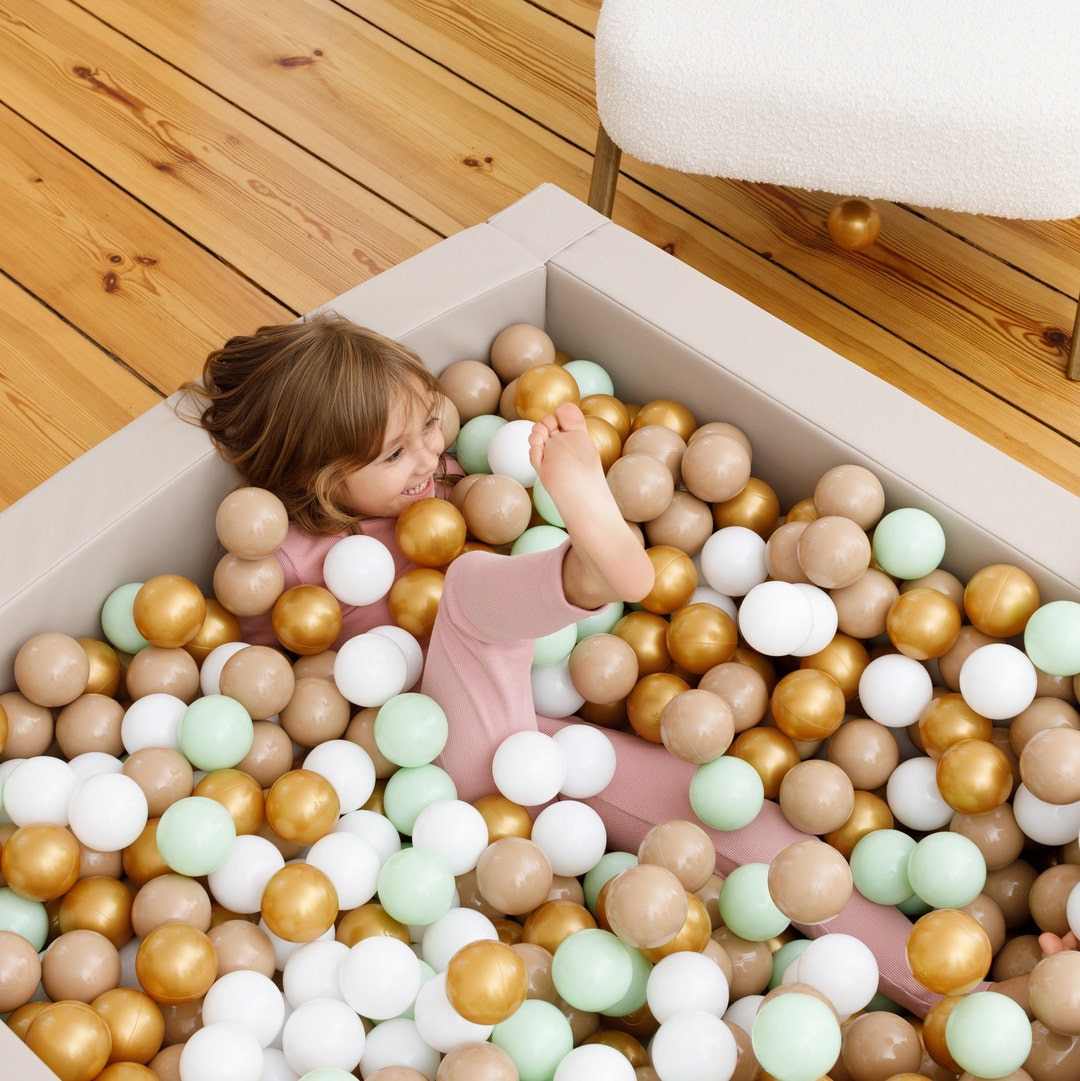 Beige Ball Pit, Soft Play Equipment, Baby Ball Pool, Activity Toy ...