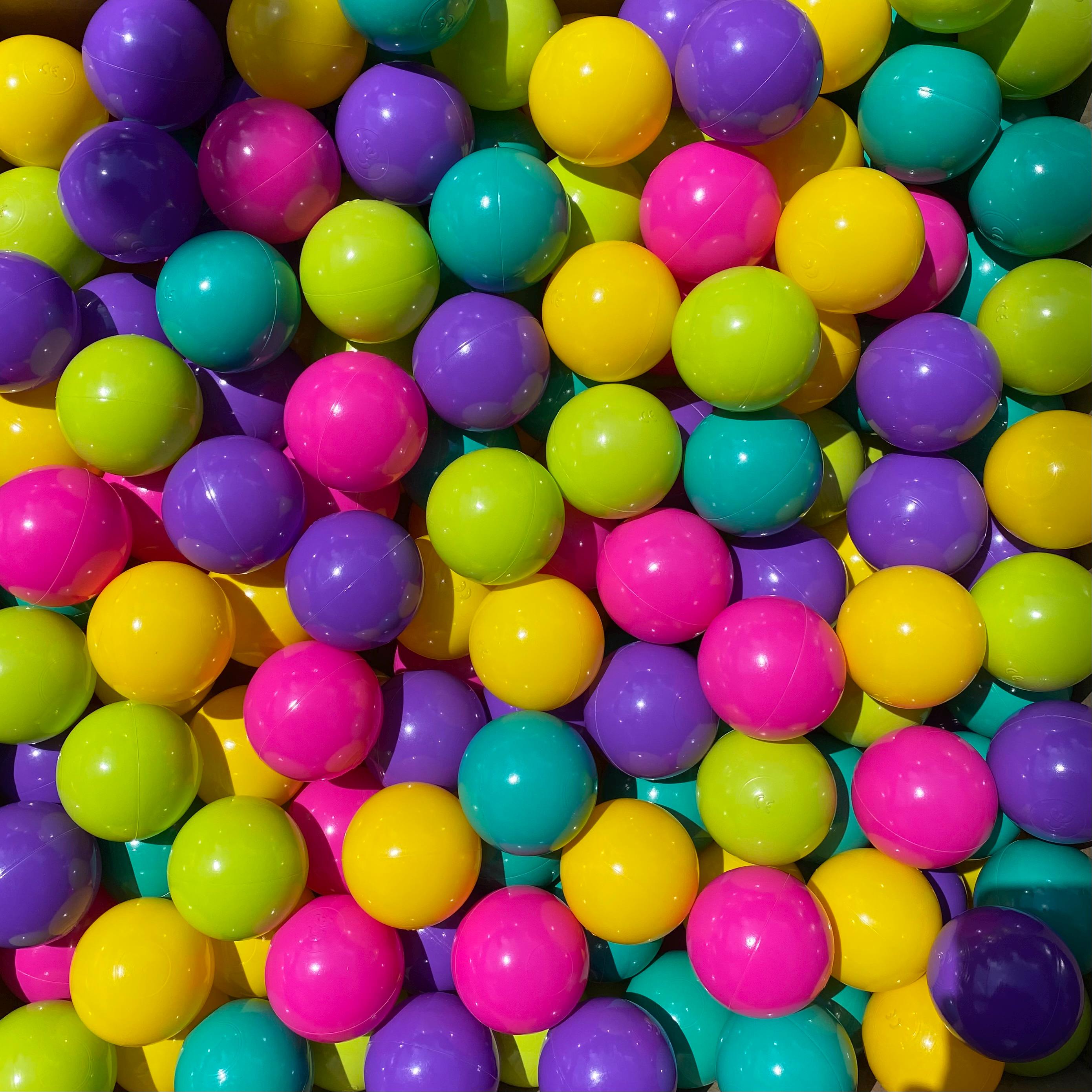 Soft Plastic Ball Pit Balls, No Sharp Edges, Non Toxic, Phthalate & BPA ...