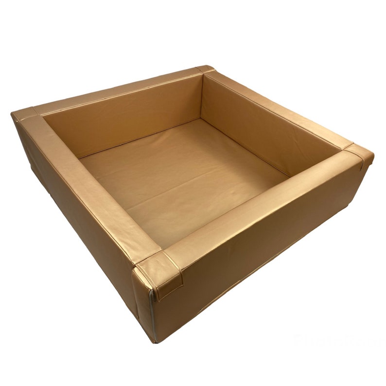 Gold Square Baby Ball Pit, Soft Play Equipment, Memory Foam - Etsy UK