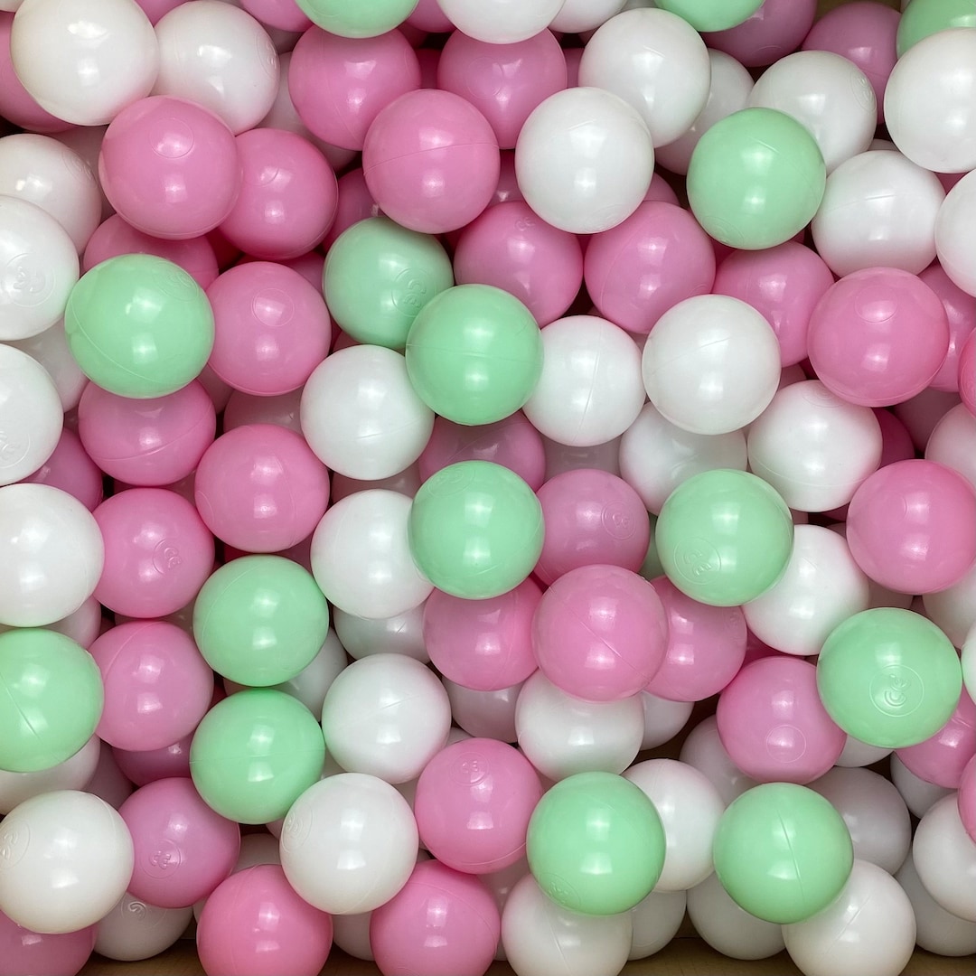 100 Ball Pit Balls Crush Proof Plastic Balls for Children's Toy Balls ...
