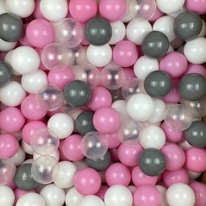 100 Ball Pit Balls Crush Proof Plastic Balls for Children's Toy Balls ...