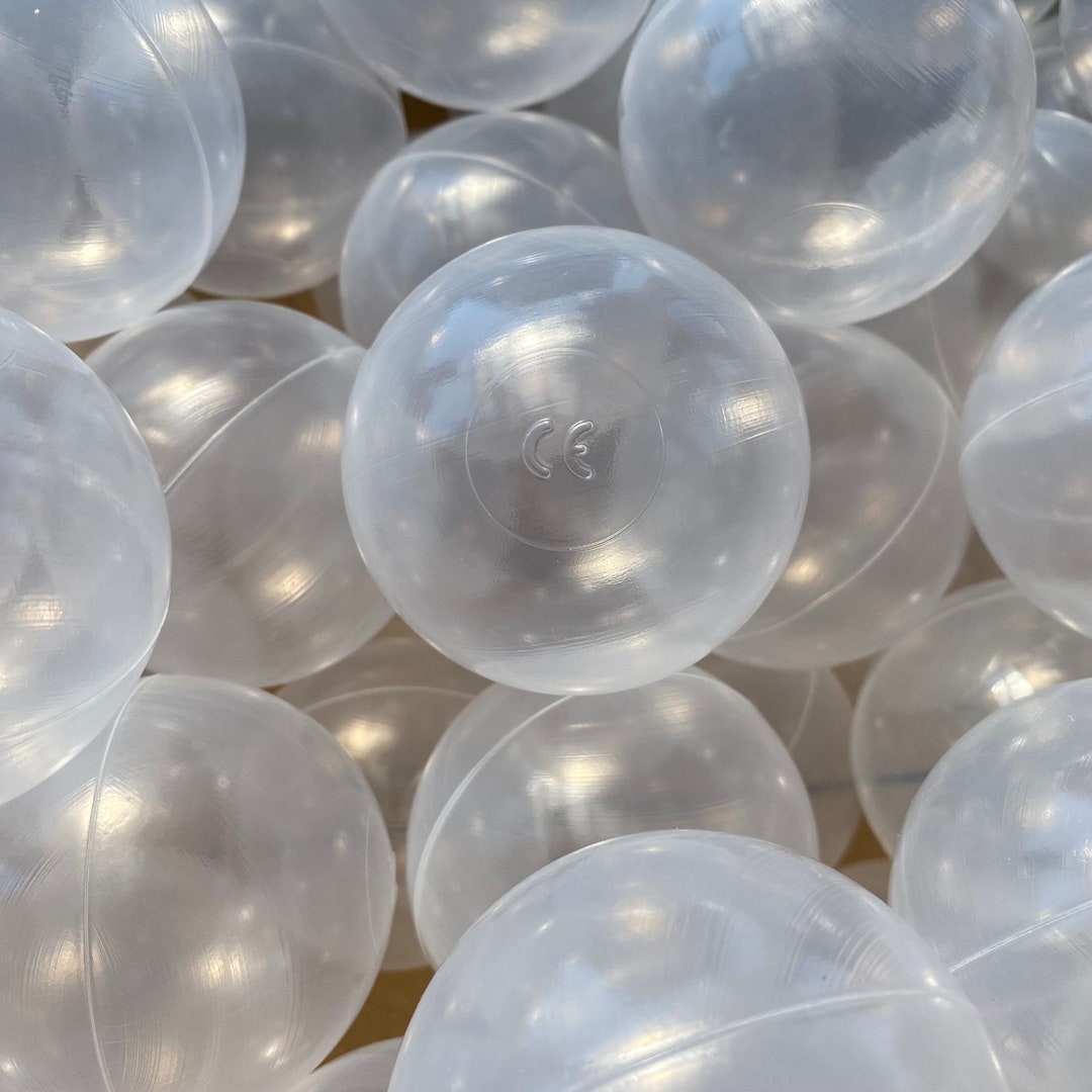 1000 Clear Balls 2.76-inch (7cm), Transparent Balls, Chemical-free ...