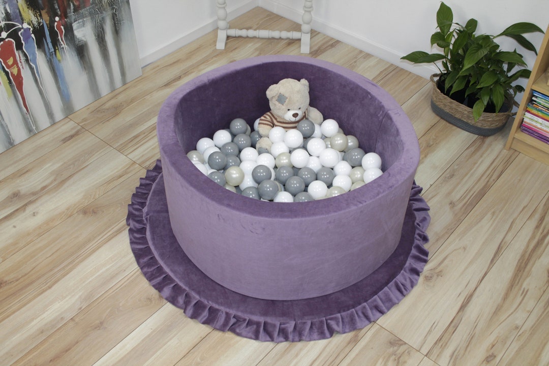 Purple Velvet Ball Pit for Toddler 200 Balls - Etsy