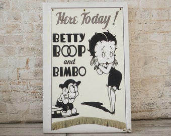 Betty Boop Metal Sign - Etsy UK