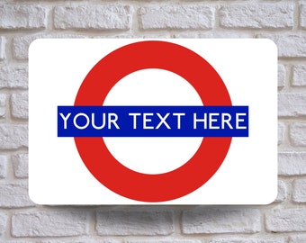 Personalised London Underground Sign - Etsy UK
