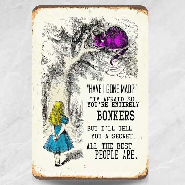 Alice in Wonderland Have I Gone Mad - Etsy