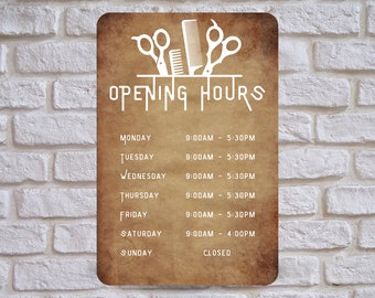 Cafe Hours Sign - Etsy