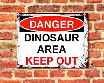 Dinosaur Area Sign - Etsy