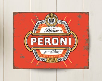 Peroni Metal Sign - Etsy