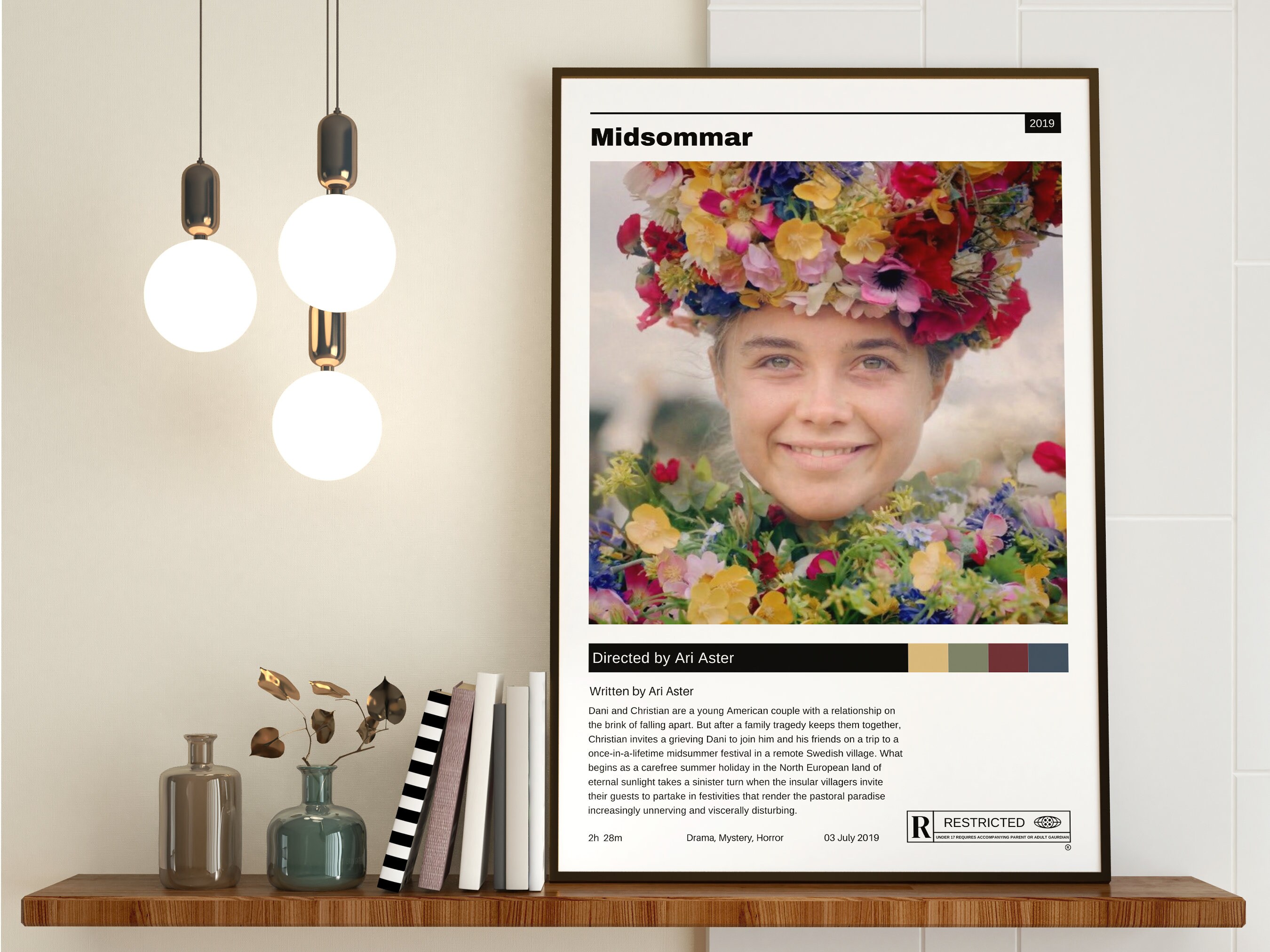 Midsommar Movie Poster, Midsommar Movie Album Cover, Music Poster (Und)