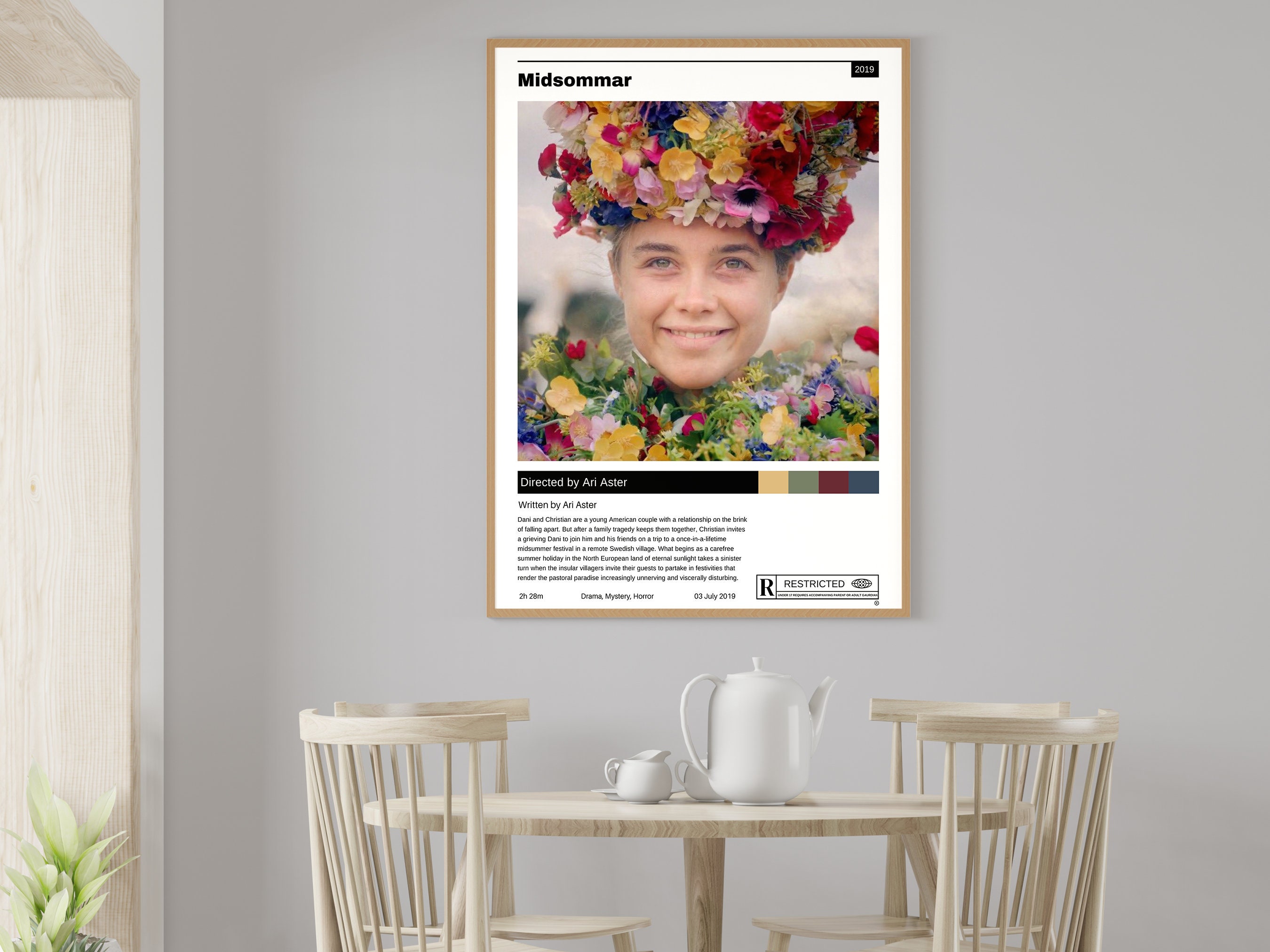 Midsommar Movie Poster, Midsommar Movie Album Cover, Music Poster (Und)