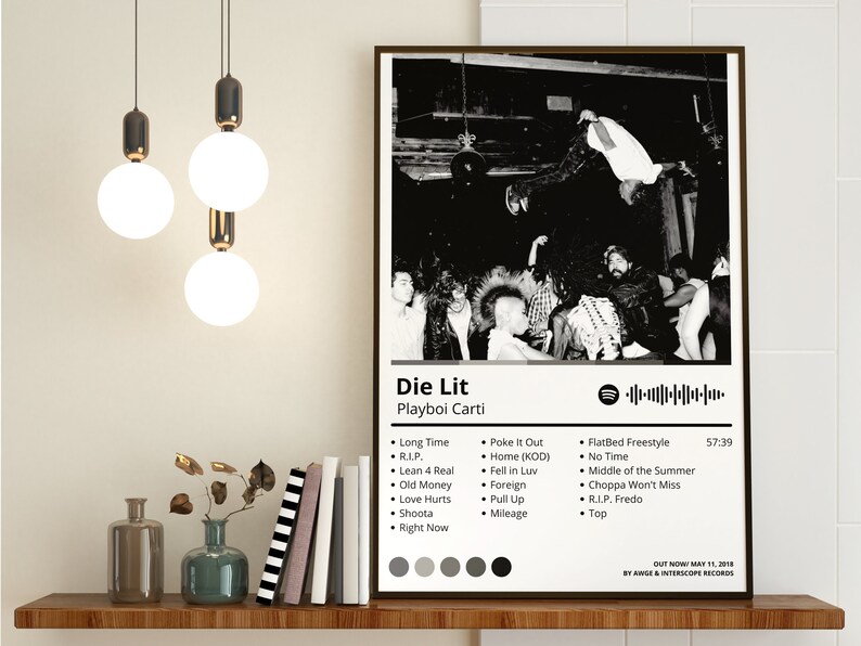 Playboi Carti Die Lit Tracklist Poster Album Art Print - Etsy Canada