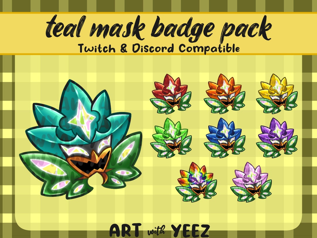 Gen 9 Pokemon Ogerpon Teal Mask Sub/bits Badge for Twitch | Pokemon ...
