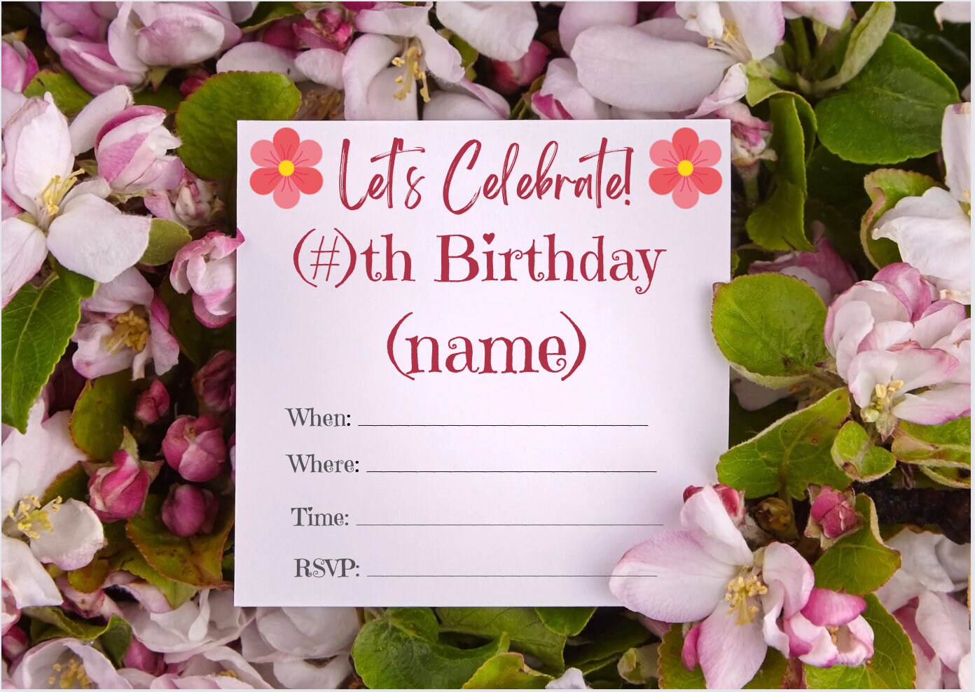 Digital Birthday Invitation - Etsy