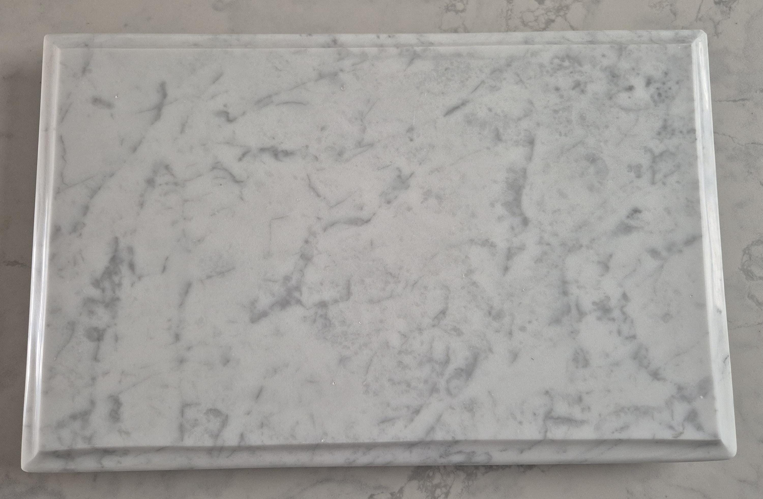 Carrara Marble Display Plinth / Chopping Board Hand Made in My Essex ...