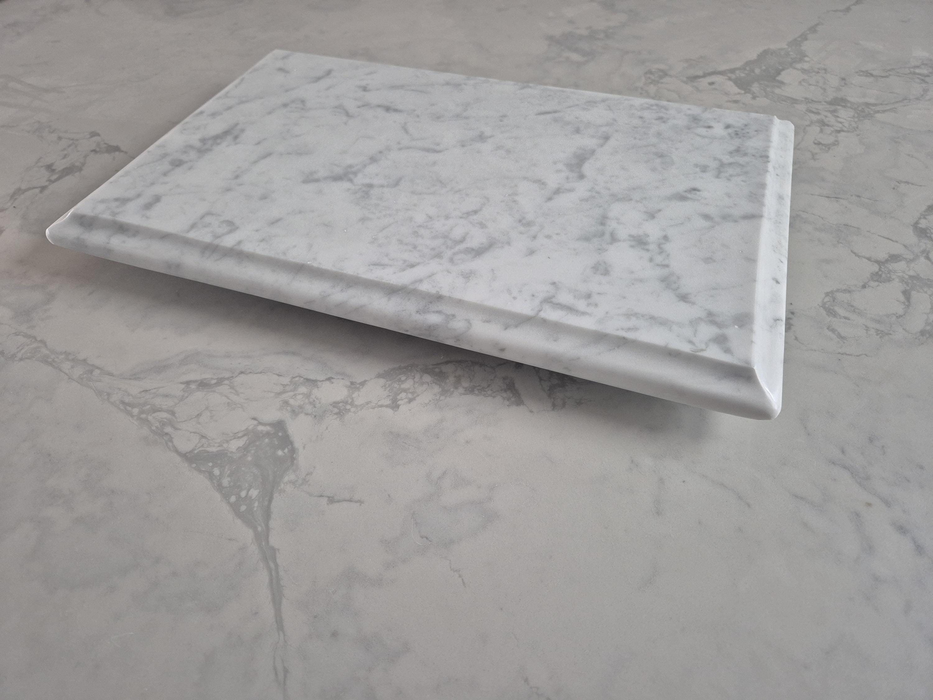 Carrara Marble Display Plinth / Chopping Board Hand Made in My Essex ...