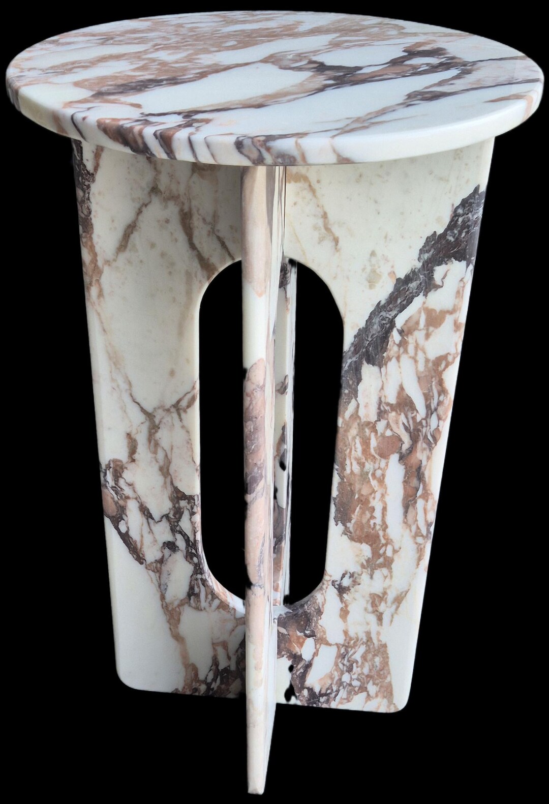 Calacatta Vagli Marble Side Table Hand Made in My Essex Workshop in the ...