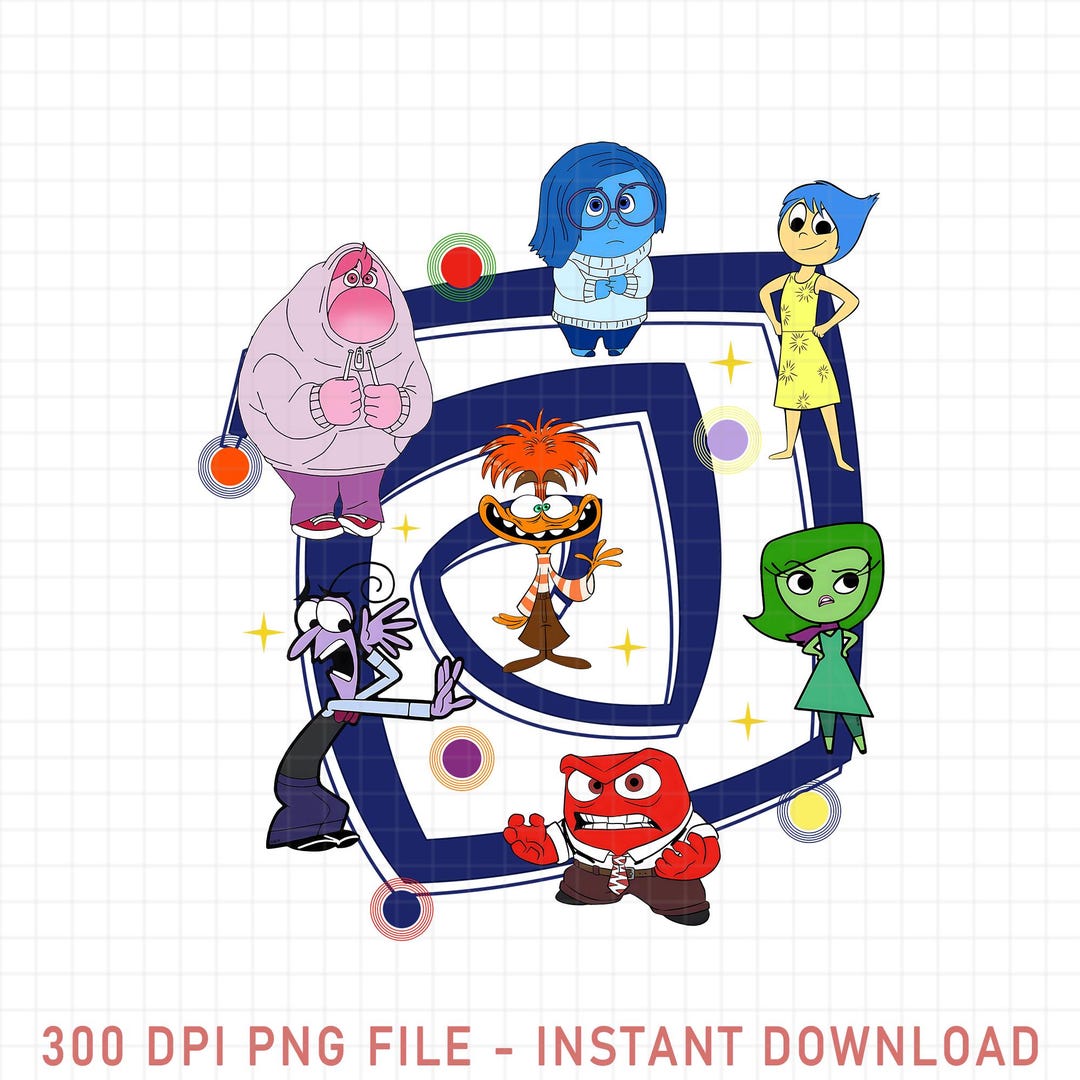 Inside Out 2 PNG, Inside Out Clipart, Inside Out SVG PNG, Anger Joy ...
