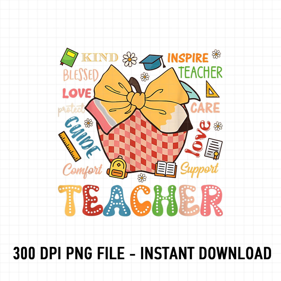Coquette Apple Teacher Life PNG, Coquette Teacher Bow PNG ...